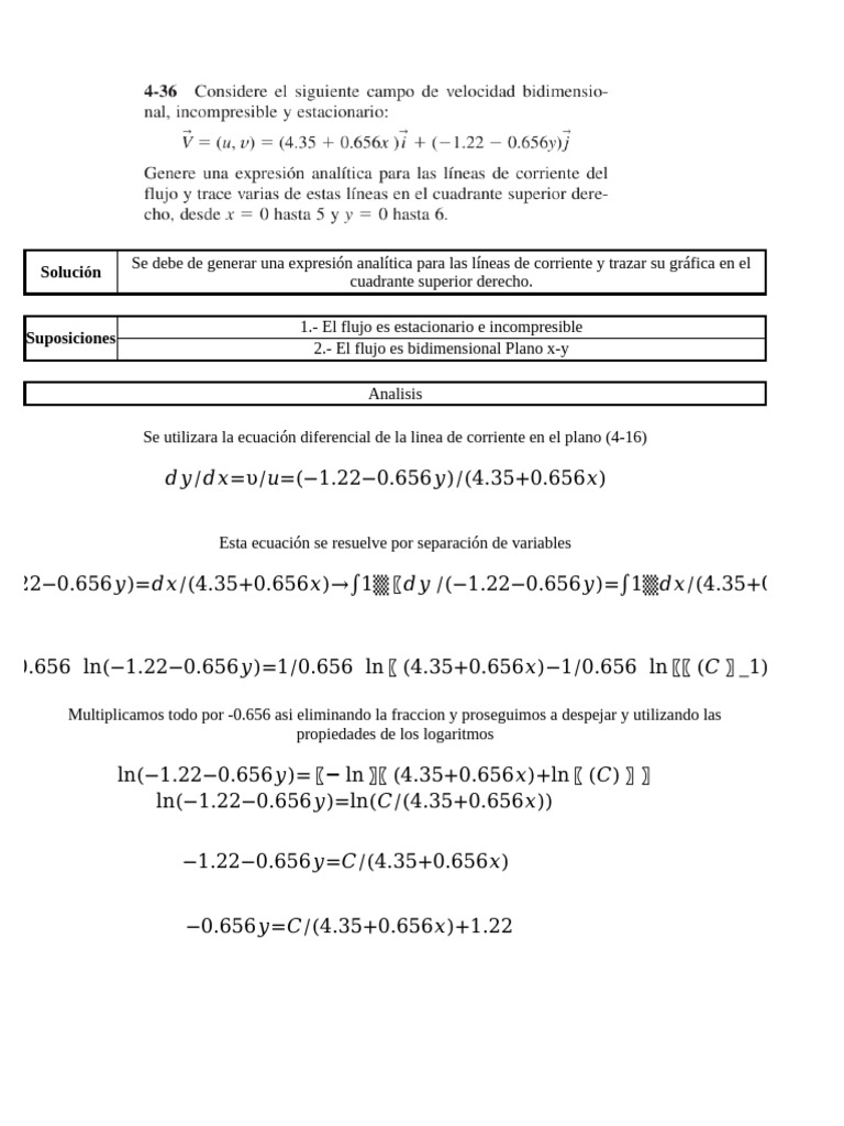 Tarea 3 Meca de Fluidos | PDF | Ecuaciones | Mecanica clasica