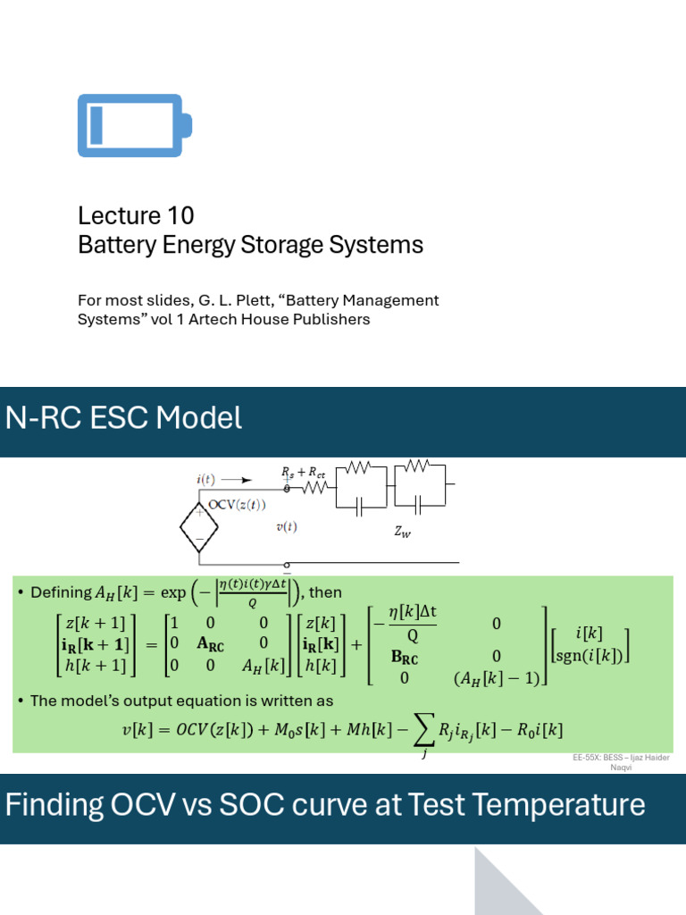 10 BESS EE558 Lec10 24 Feb 2025 | PDF | Mathematical Optimization | Hysteresis