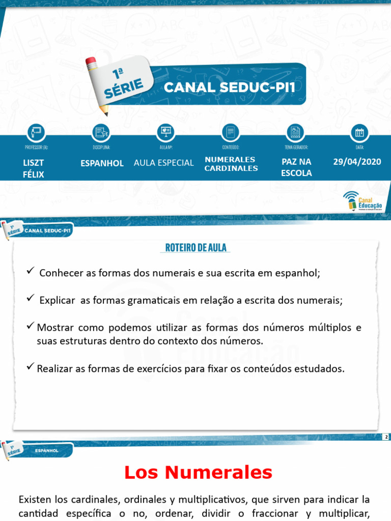 1 A e B - Numeros Cardinales | PDF