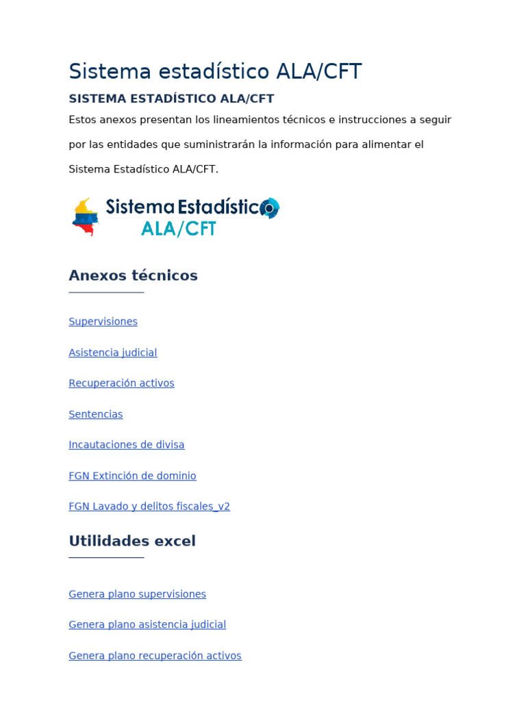 Sistema Estadistico Ala CFT | PDF