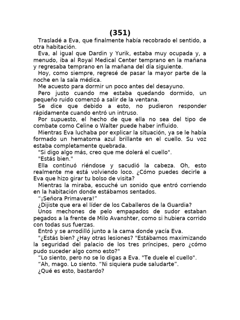 El Personaje Secundario de Una Novela de Terror Quiere Vivir Como Humano MTL 351 -400 | PDF ...