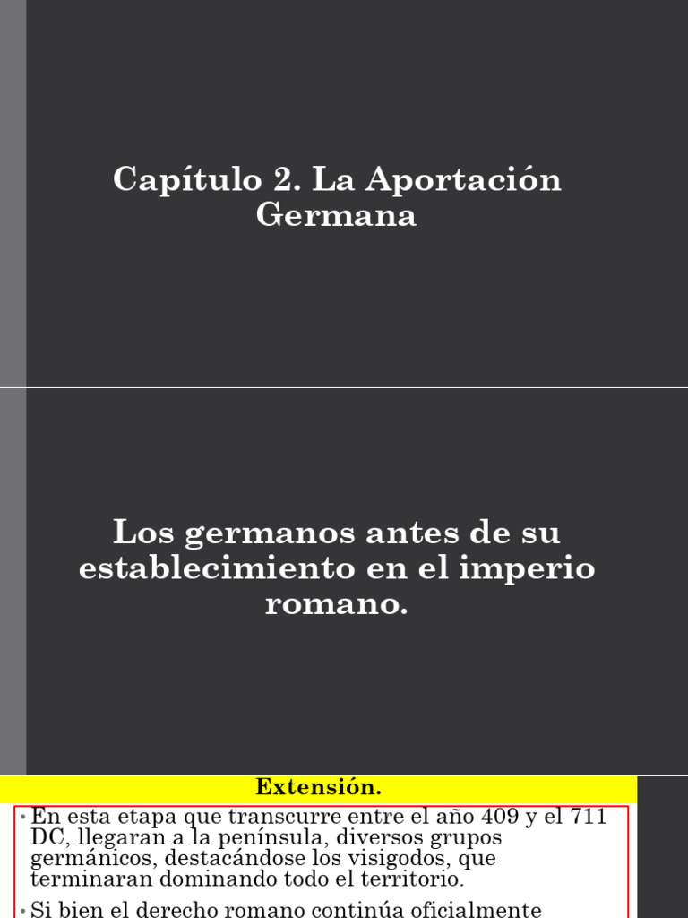 Unidad II. La Edad Media y El Feudalismo - Cap.2 Germanos | PDF | Al Andalus | Pueblos germánicos