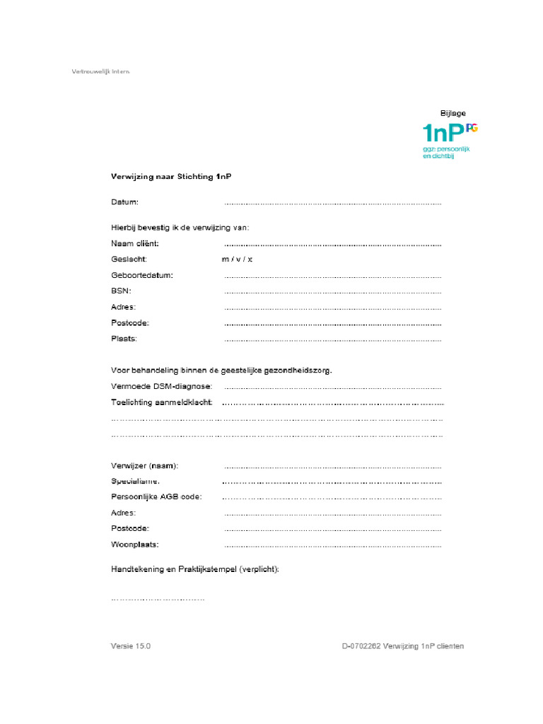 Format Verwijsbrief | PDF