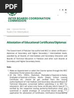 Inter Boards Coordination Commission, Islamabad Challen Form | PDF