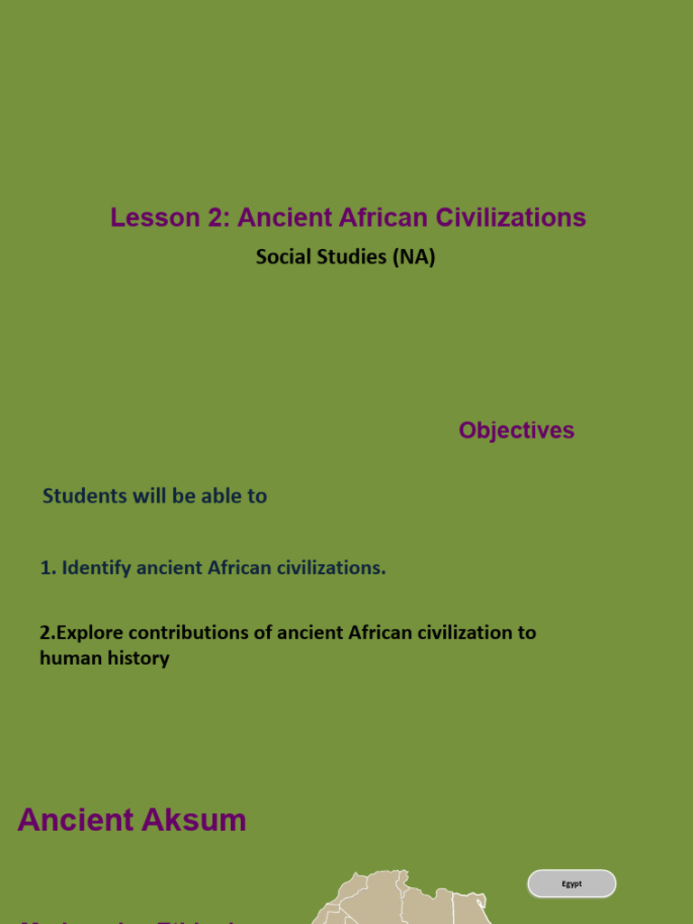 8 Ancient African Civilization | PDF | Africa | Ethiopia