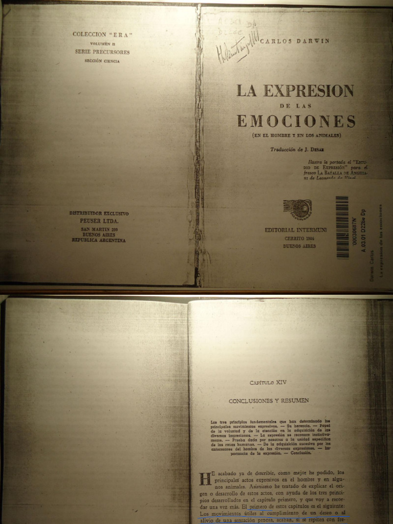 8_Darwin_La Expresion de Las Emociones | PDF