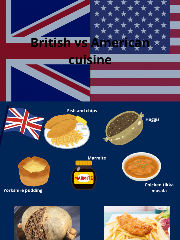 British Vs American Cuisine | PDF