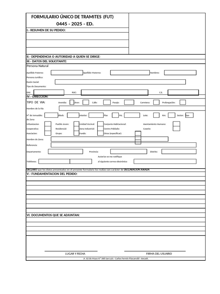 Fut 2025 Ugel CFF | PDF