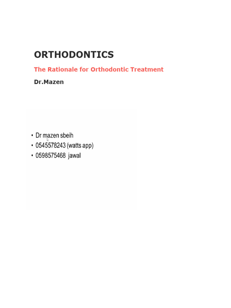 1.2 Part B Ortho Slides | PDF
