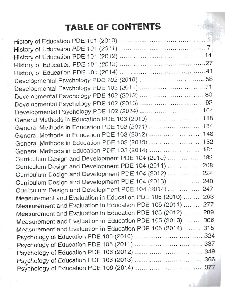 History of Education Pde 101-461-1 | PDF