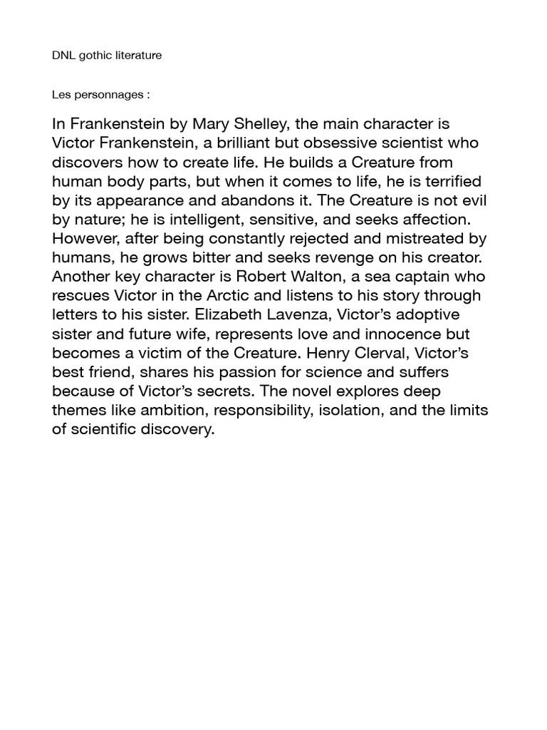 DNL Frankenstein | PDF