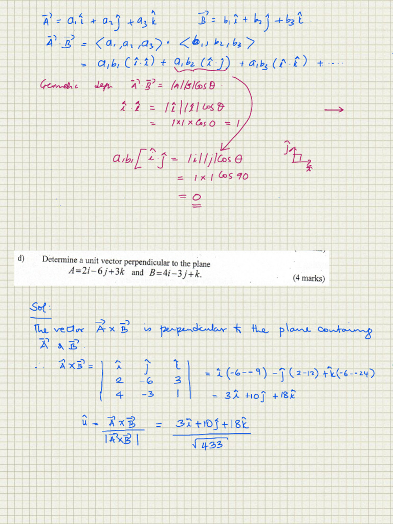 Whiteboard_Vector algebra | PDF