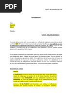 Modelo Carta de Amonestación Por Retrasos | PDF | Labor | Relaciones laborales