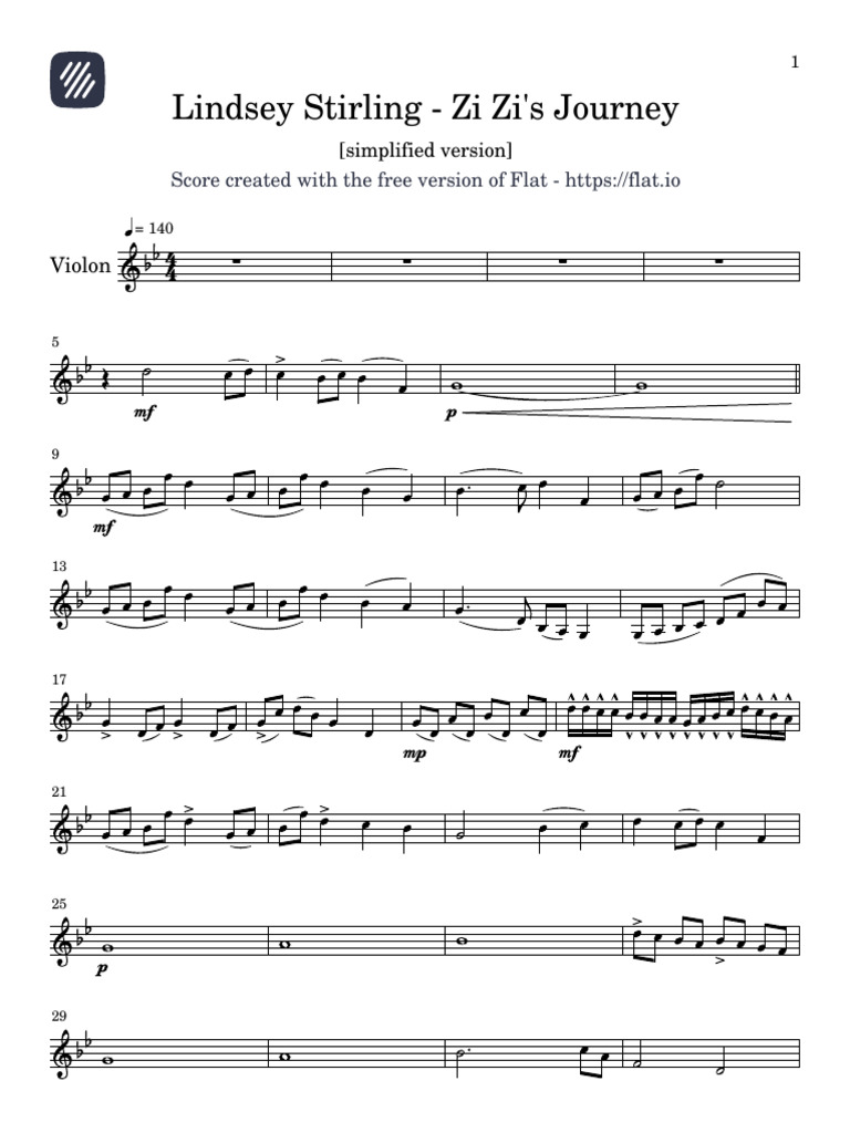 Lindsey Stirling - Zi Zi's Journey | PDF