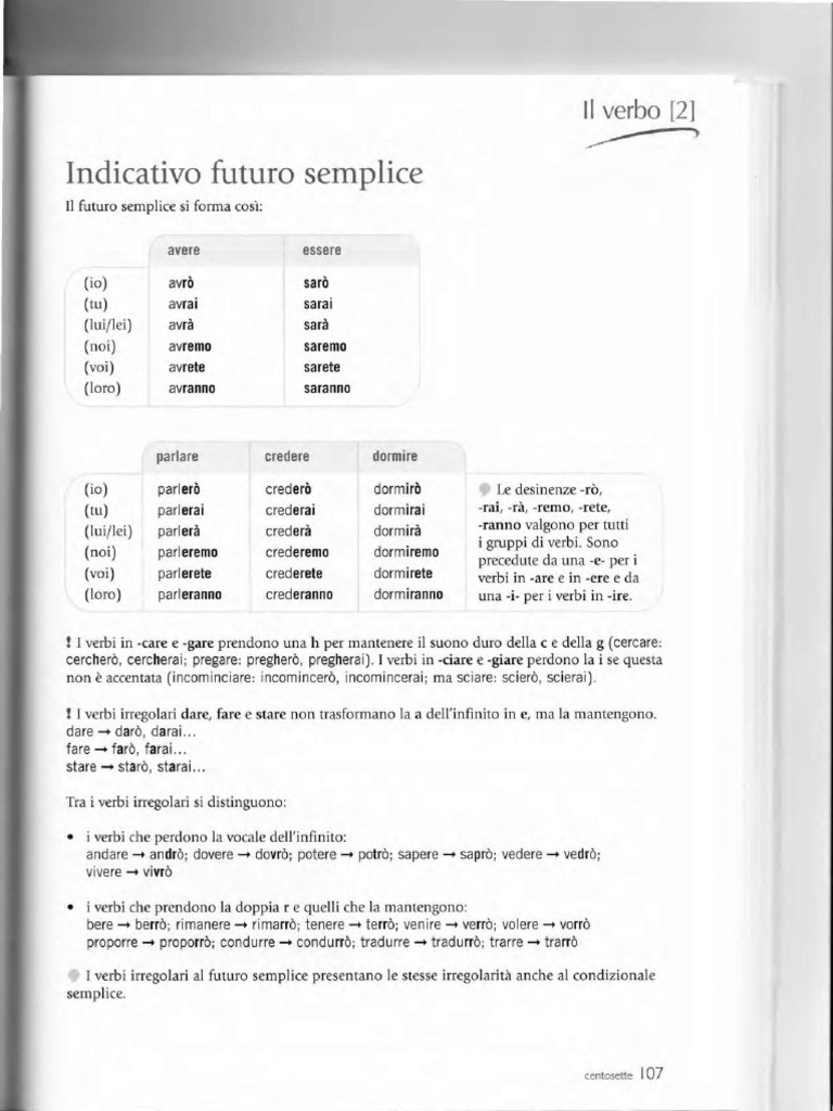 Futuro Semplice | PDF