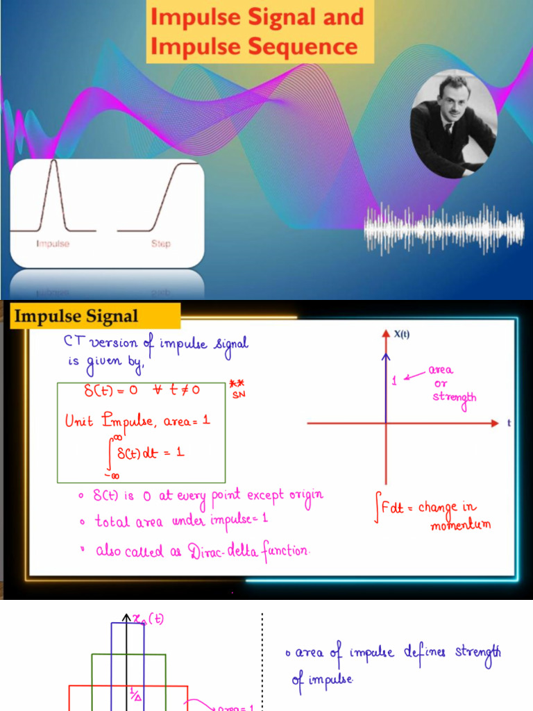 Lecture-04 Impulse Signal and Impulse Sequence final | PDF