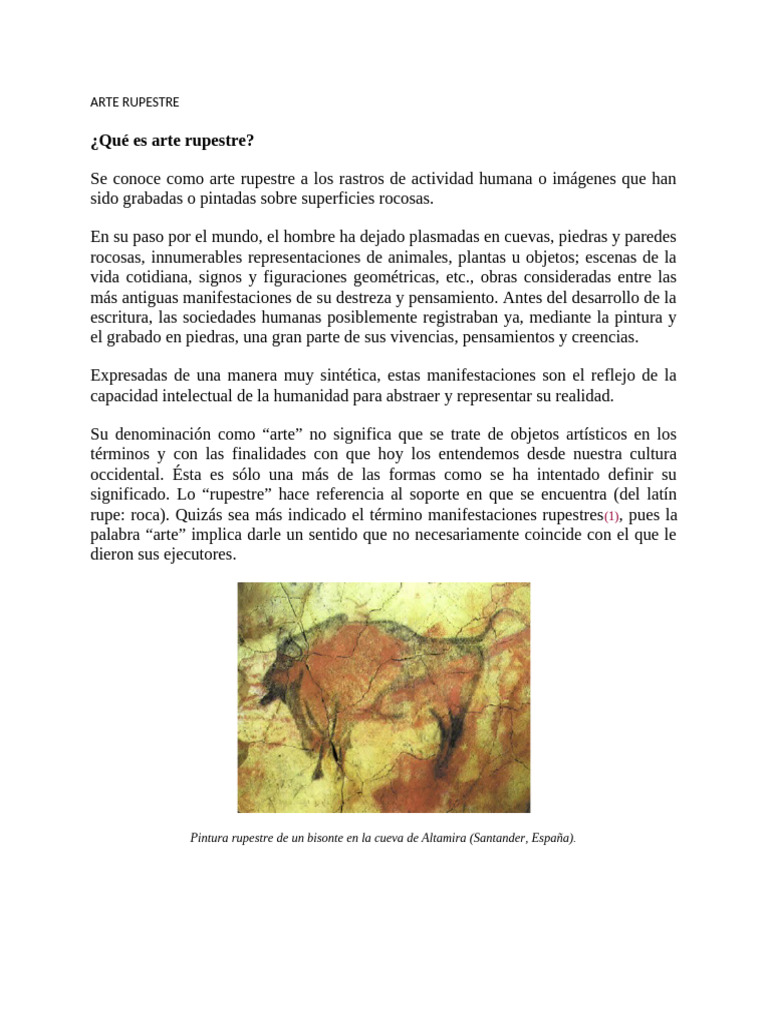 Arte Rupestre | PDF | Color | Arte roquero