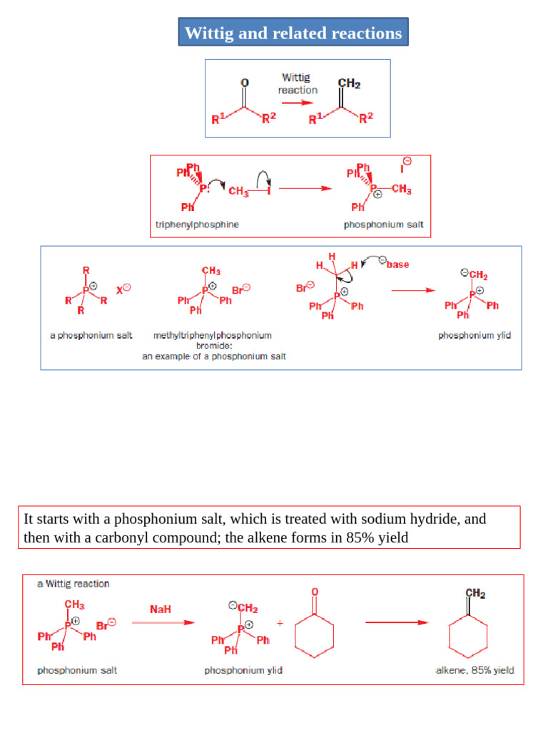 Wittig Reactions and Nef Synthesis Explained | PDF