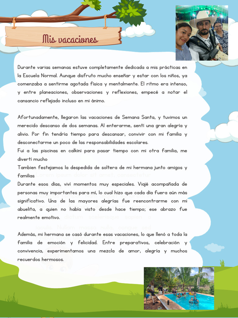 Documento A4 Página de Cuento para Niños Bonito Infantil Colorido | PDF