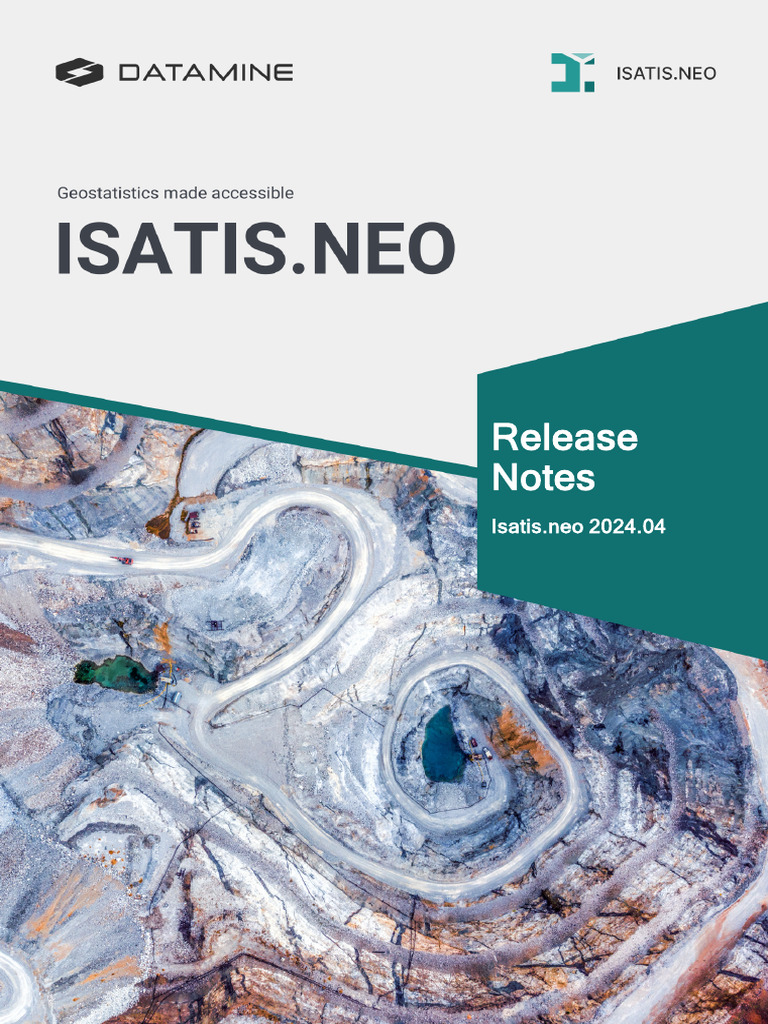 Isatis.neo-mining Release Notes | PDF | Python (Programming Language ...