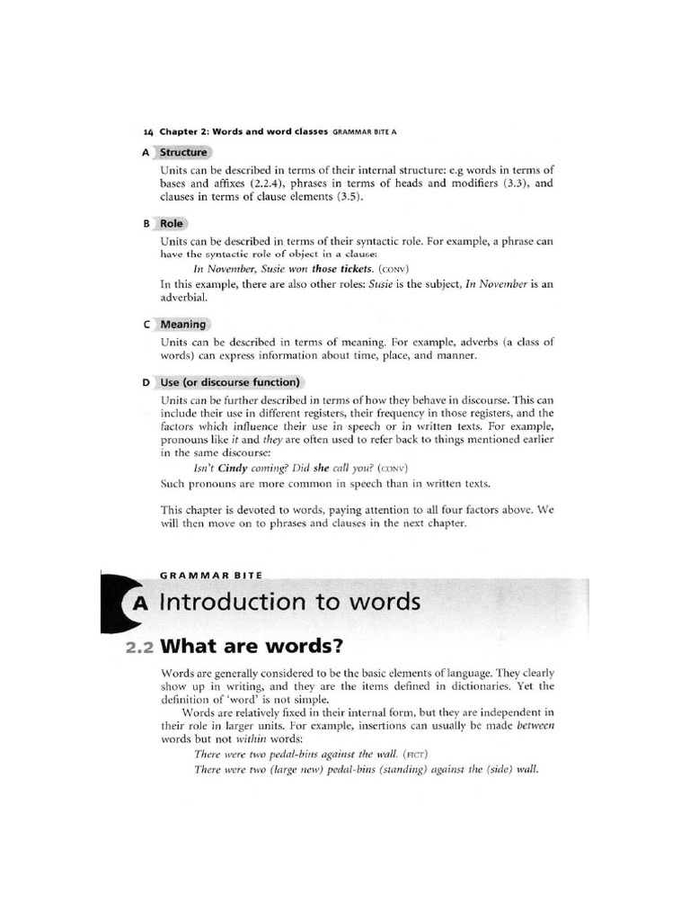 Lexical Words - Reading | PDF