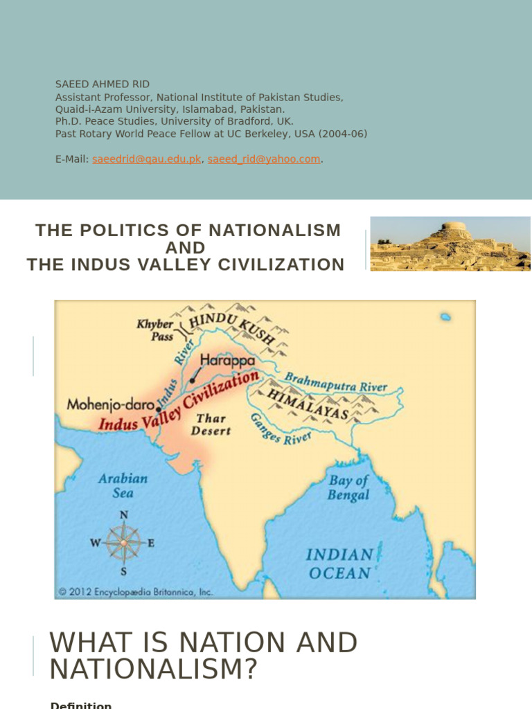 Indus Valey Civilization and Nationalism [Autosaved] | PDF | Pakistan ...