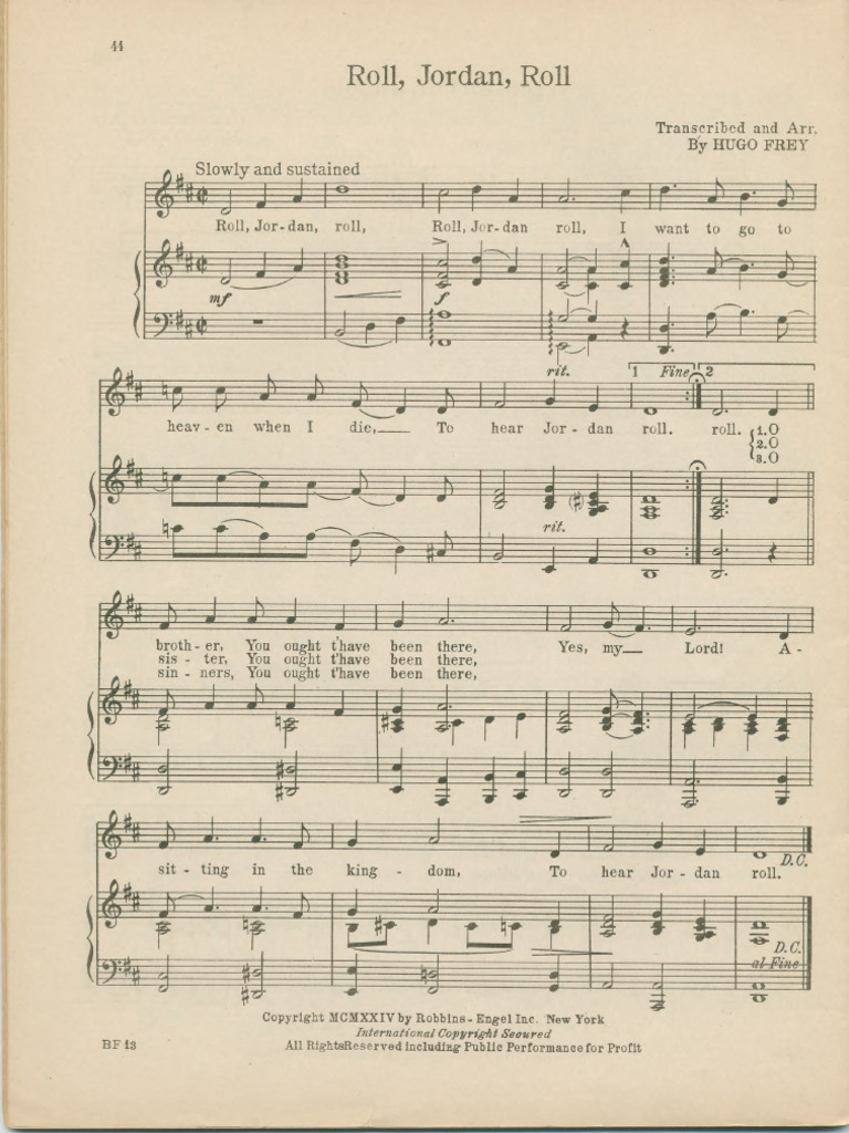 Roll Jordon Roll | PDF