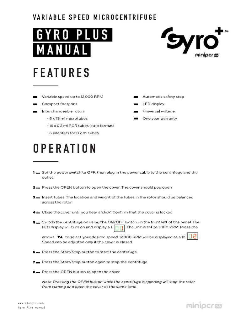 Gyro-Plus-manual-WEB | PDF