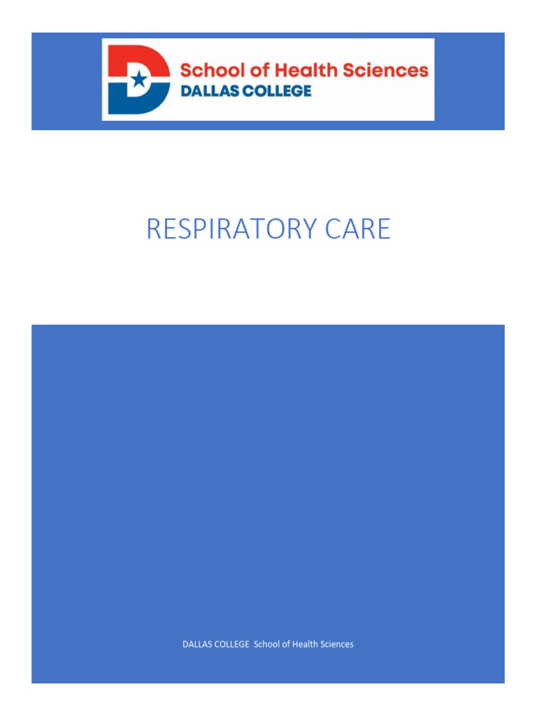 Respiratory Care Info Packet | PDF | General Educational Development ...