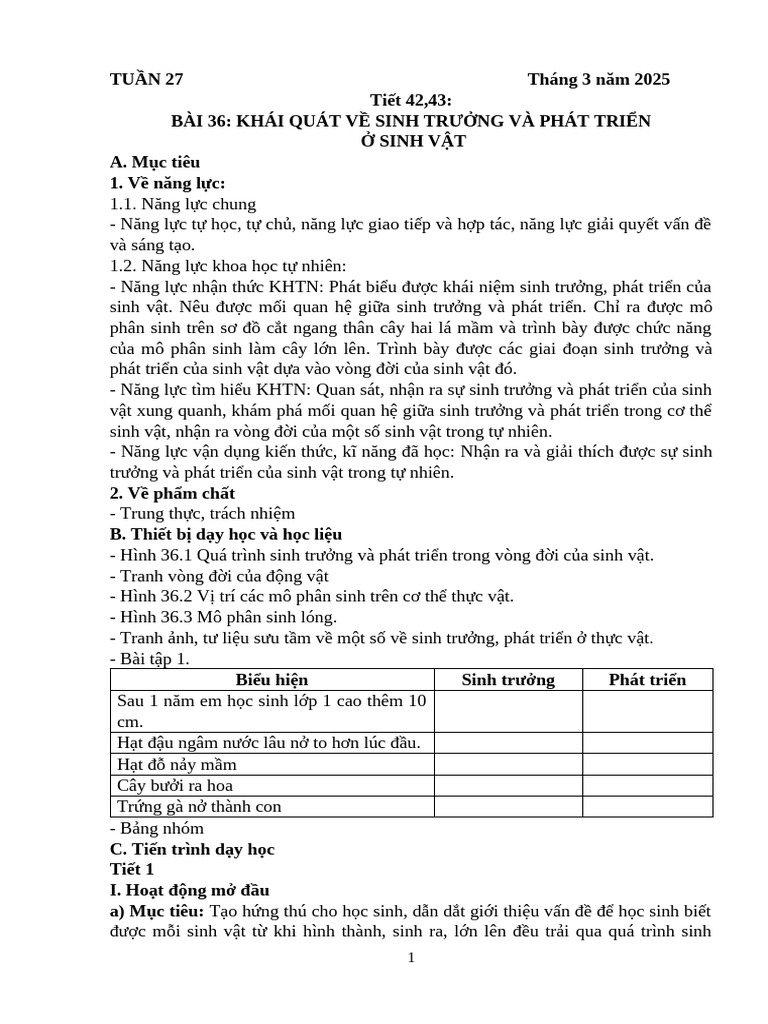 TUAN 27 bài 36 | PDF