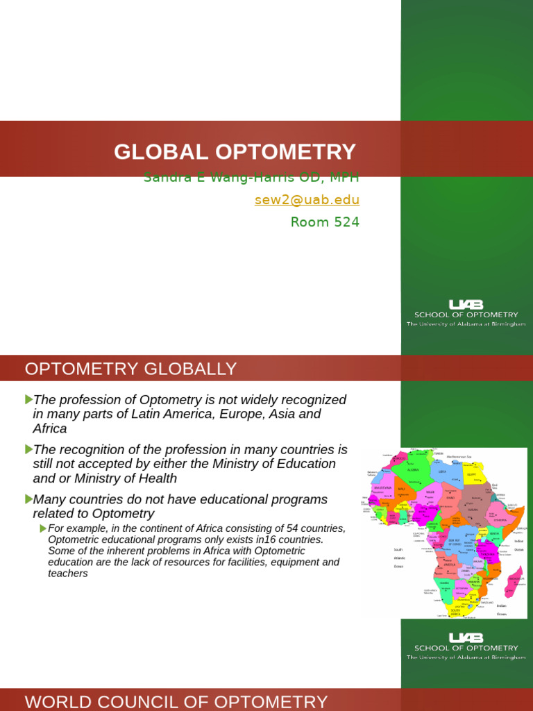 Global Optometry 2024 | PDF | Optometry | Visual Impairment