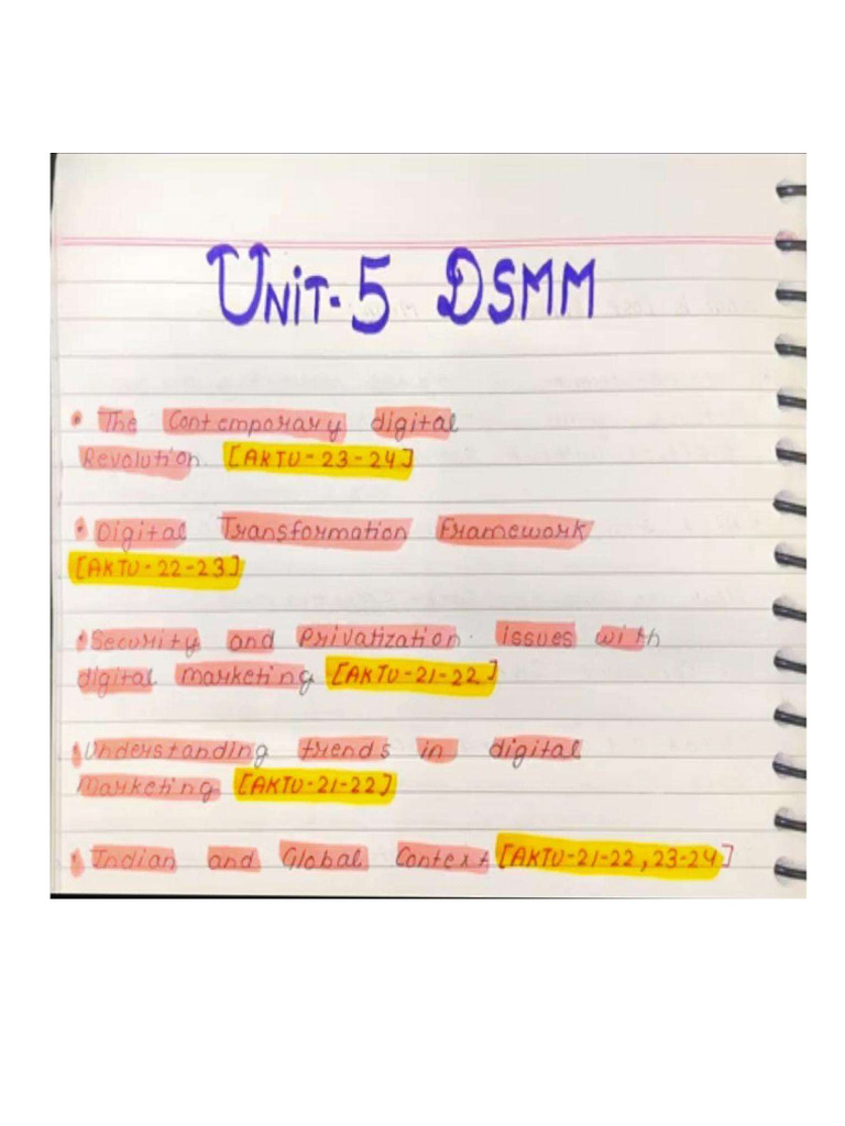 DSMM Unit 5 by Multiatoms | PDF