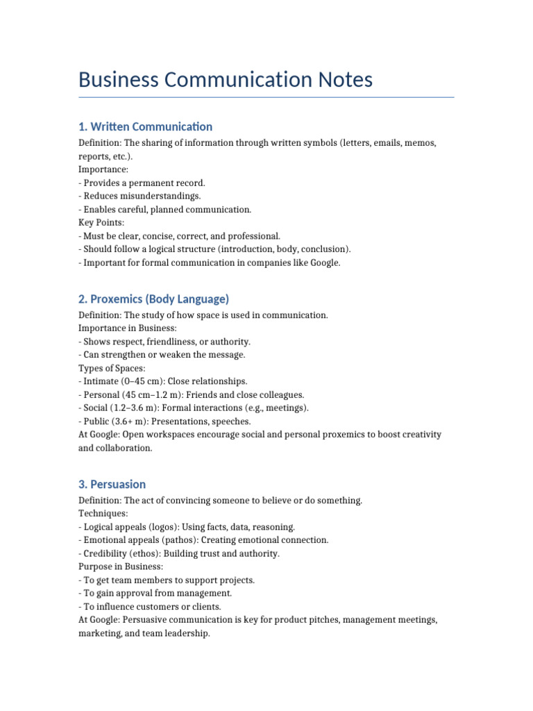 Business Communication Essentials Guide | PDF | Memorandum | Communication