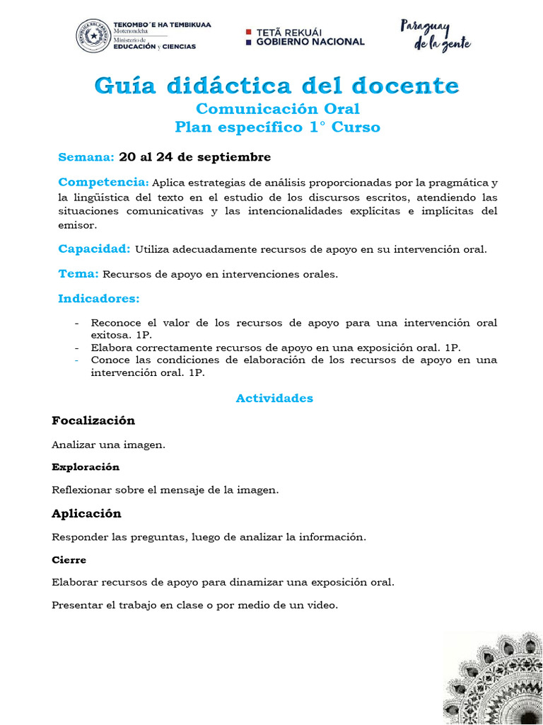 Elaboraci-N de Material de Apoyo | PDF | Comunicación | Maestros