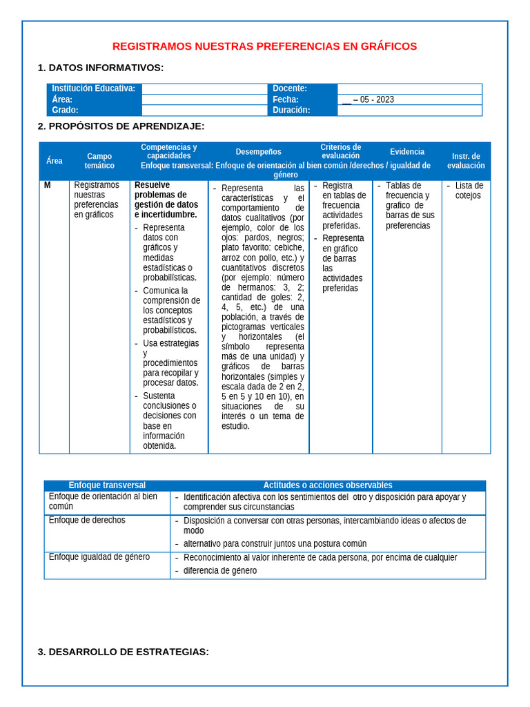 3° Mat | PDF | Datos | Evaluación