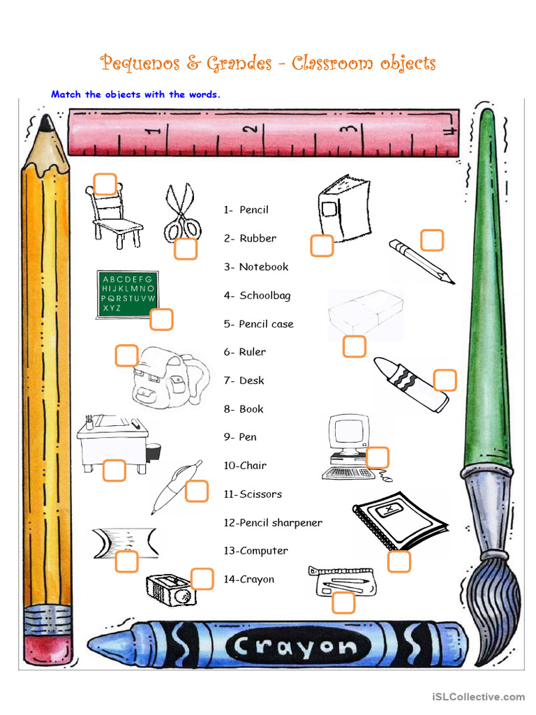 classroom objects | PDF