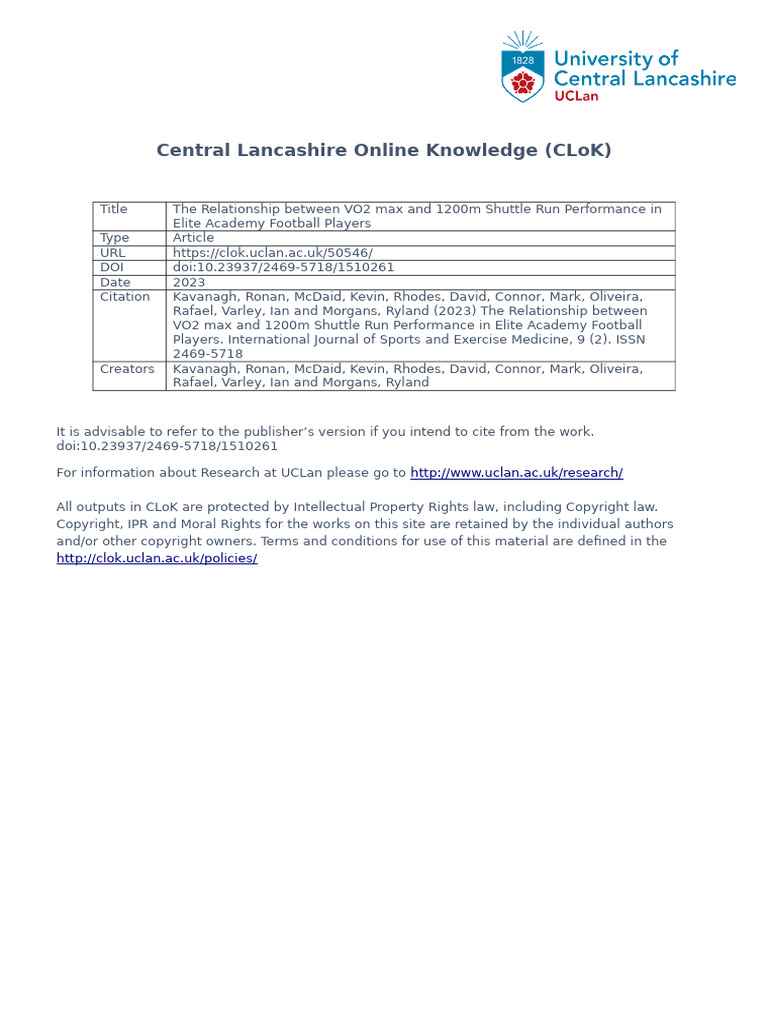 International Journal of Sports and Exercise Medicine Ijsem 9 261 | PDF ...