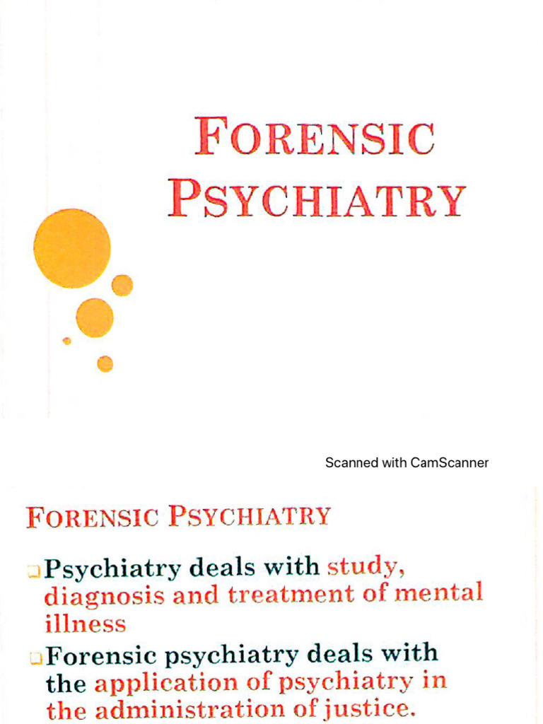Forensic Psychiatry | PDF