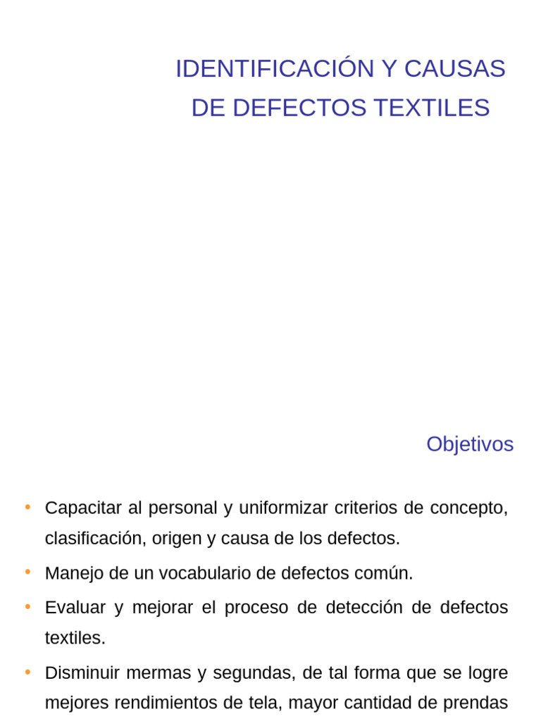 Catalogo Defectos Tela Acabada 1 | PDF | Textiles | Longitud