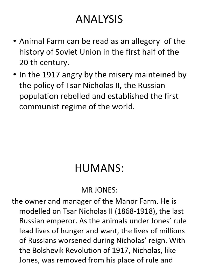 Analysis of Characters Animal Farm | PDF | Joseph Stalin | Leon Trotsky