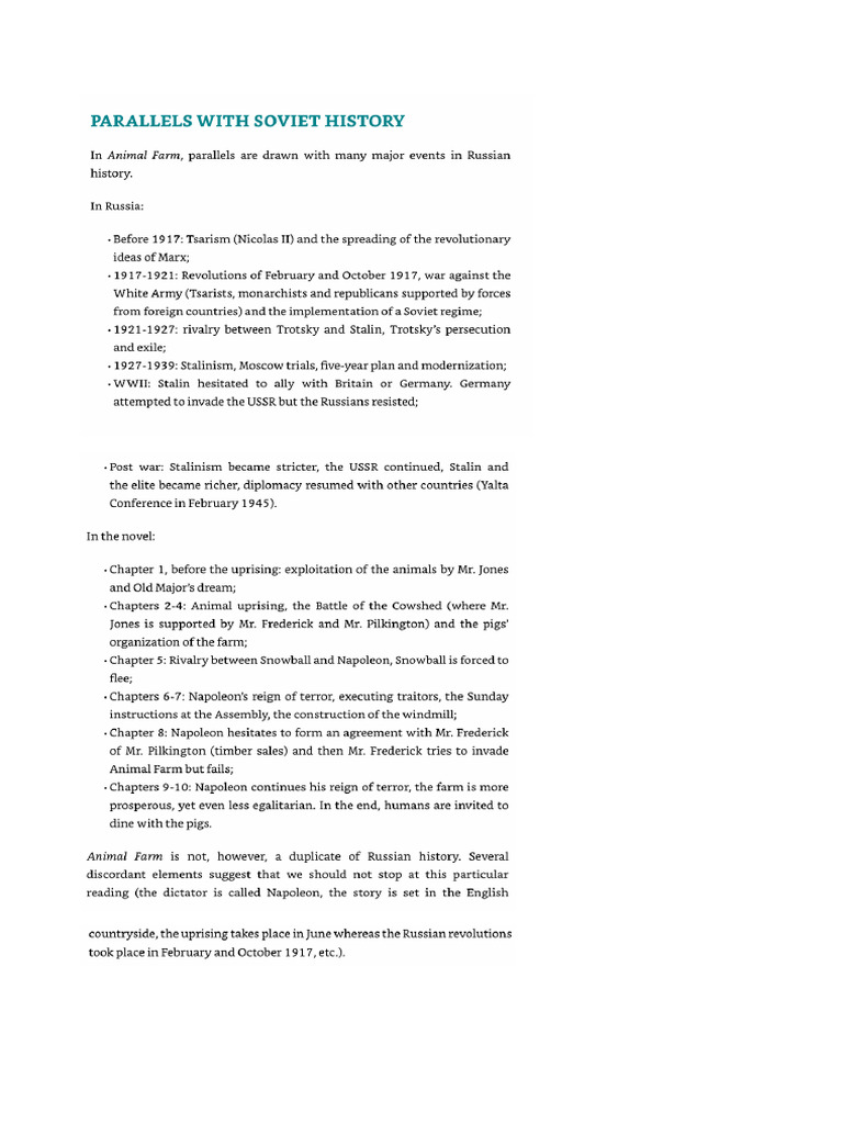 Parallels With Soviet Union | PDF