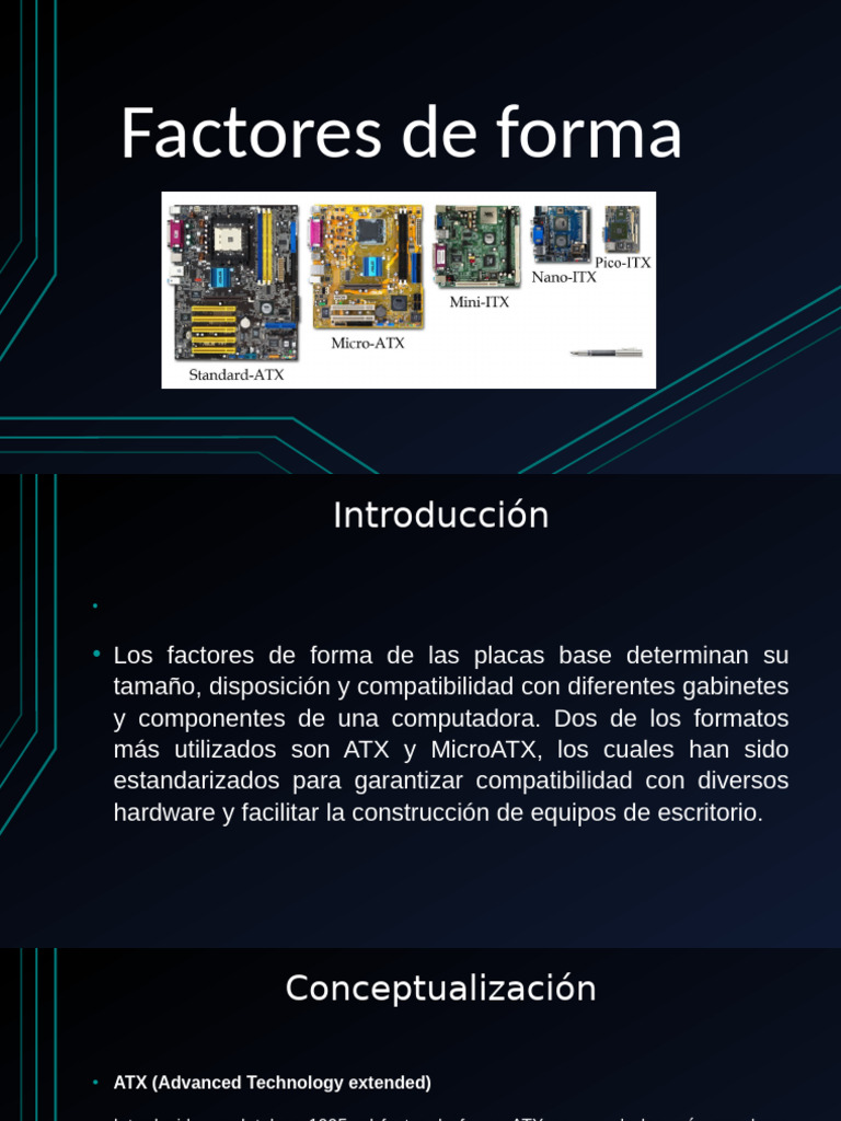 Factores de forma de placas base ATX y MicroATX | PDF | Equipo de ...