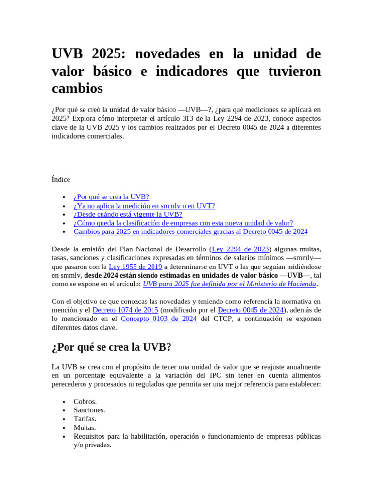 Uvb 2025 | PDF | Pequeñas y medianas empresas | Salario mínimo