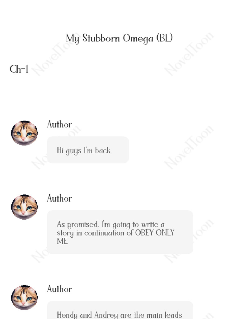 My Stubborn Omega (BL) | PDF