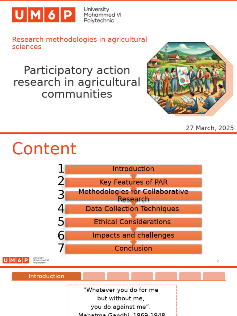 Participatory Action Research in Agriculture | PDF | Participatory ...