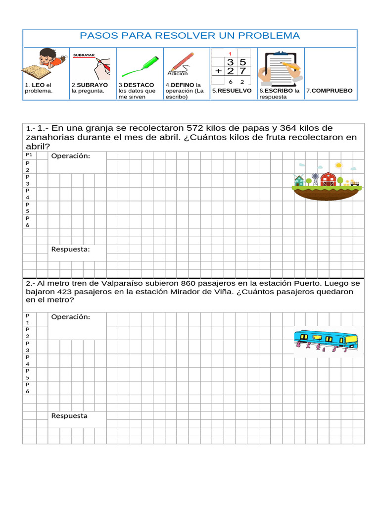 Pasos para Resolver Problemas Matemáticos | PDF
