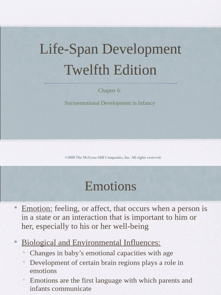 Santrock Powerpoint Chapter 6 | PDF | Attachment Theory | Temperament
