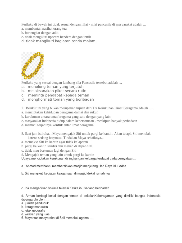 Perilaku Bertentangan dengan Pancasila | PDF