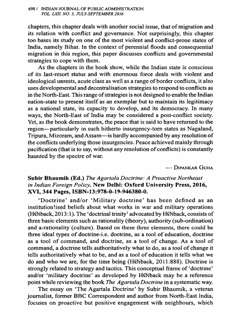 A Proactive Northeast in Indian Foreign Policy | PDF | International ...