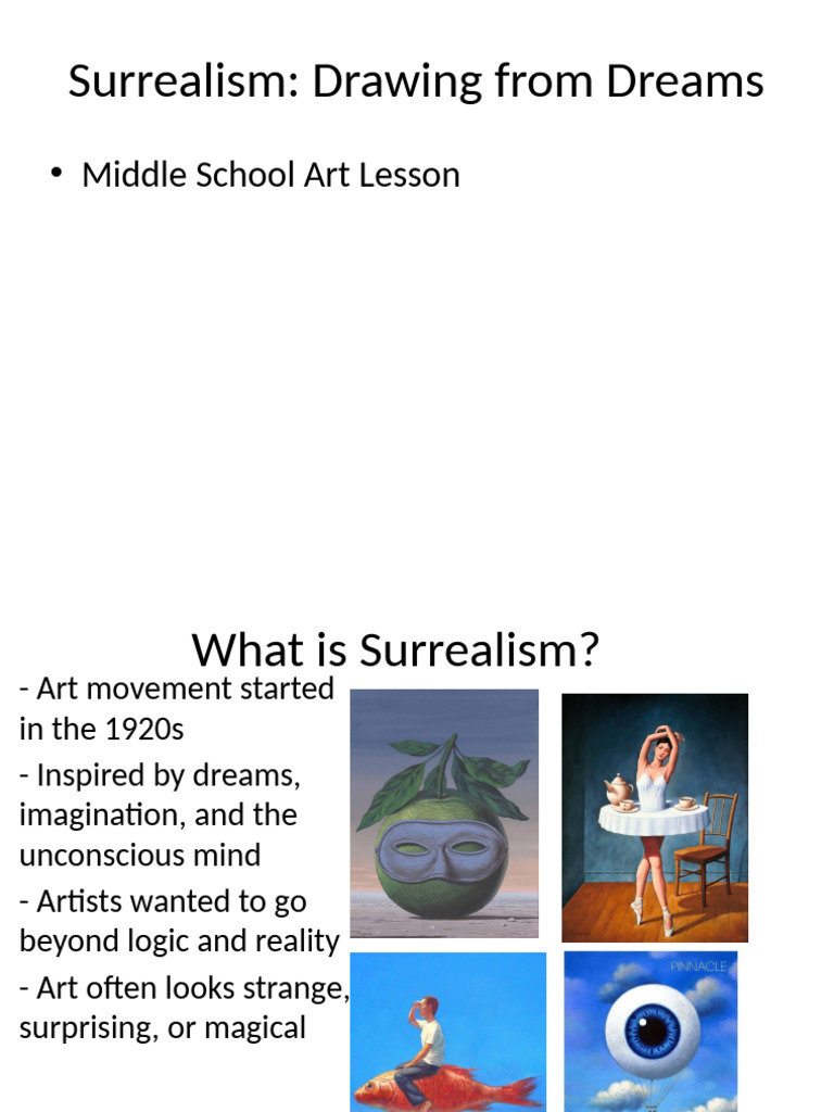 Surrealism Lesson Middle School-1 | PDF